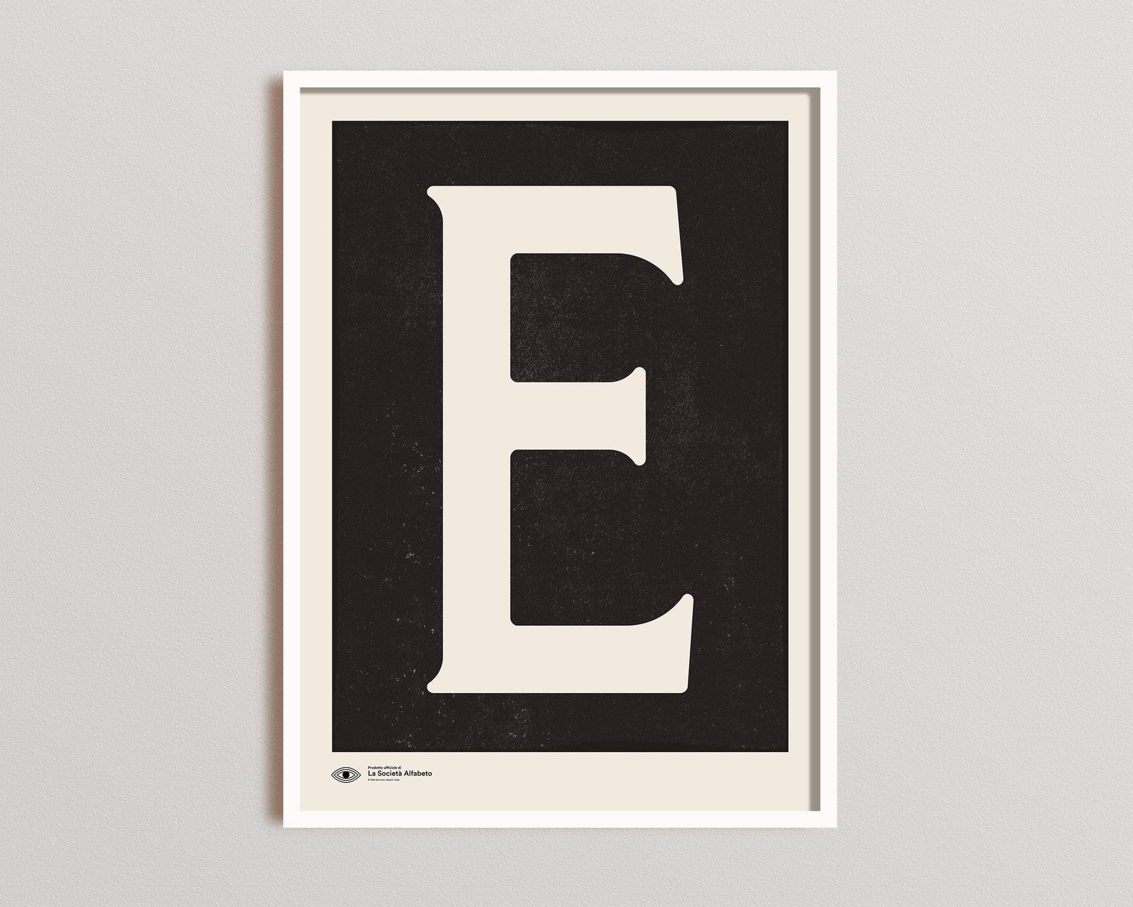 Capital Letter Wall Art Monogram Poster Art Print Letter E - Etsy