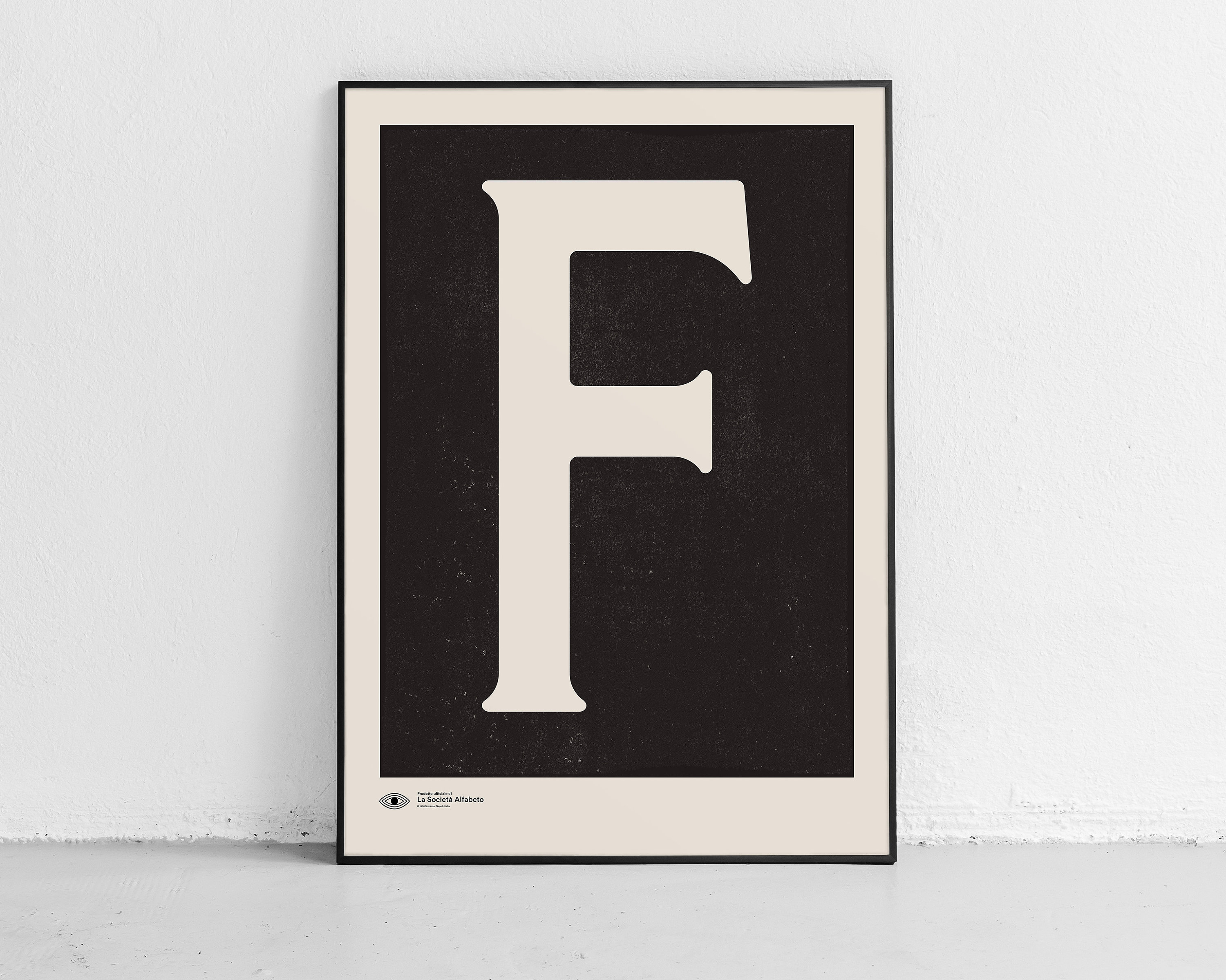 Capital Letter Wall Art | Monogram Poster Art Print | Letter F ...
