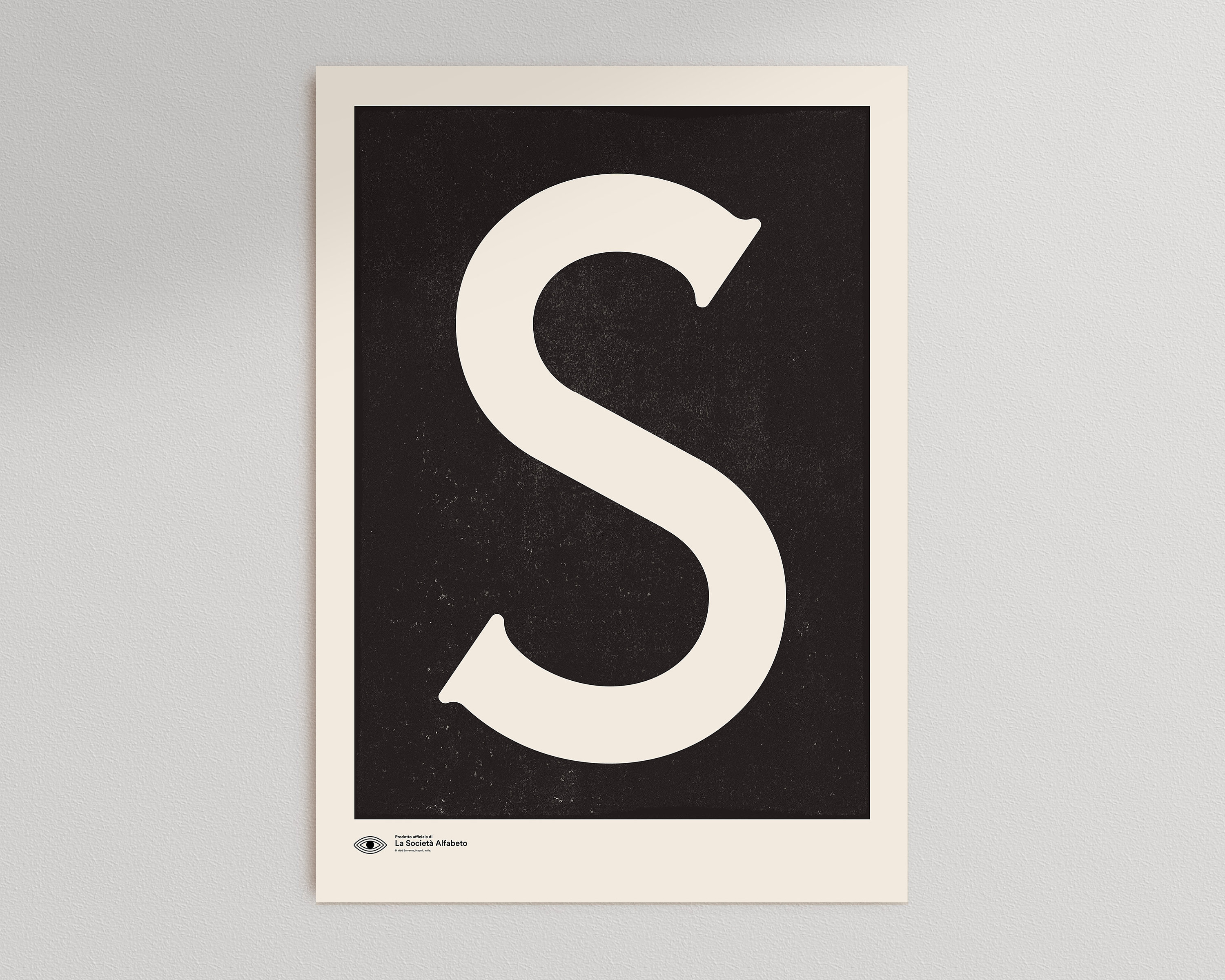 Capital Letter Wall Art | Monogram Poster Art Print | Letter S ...