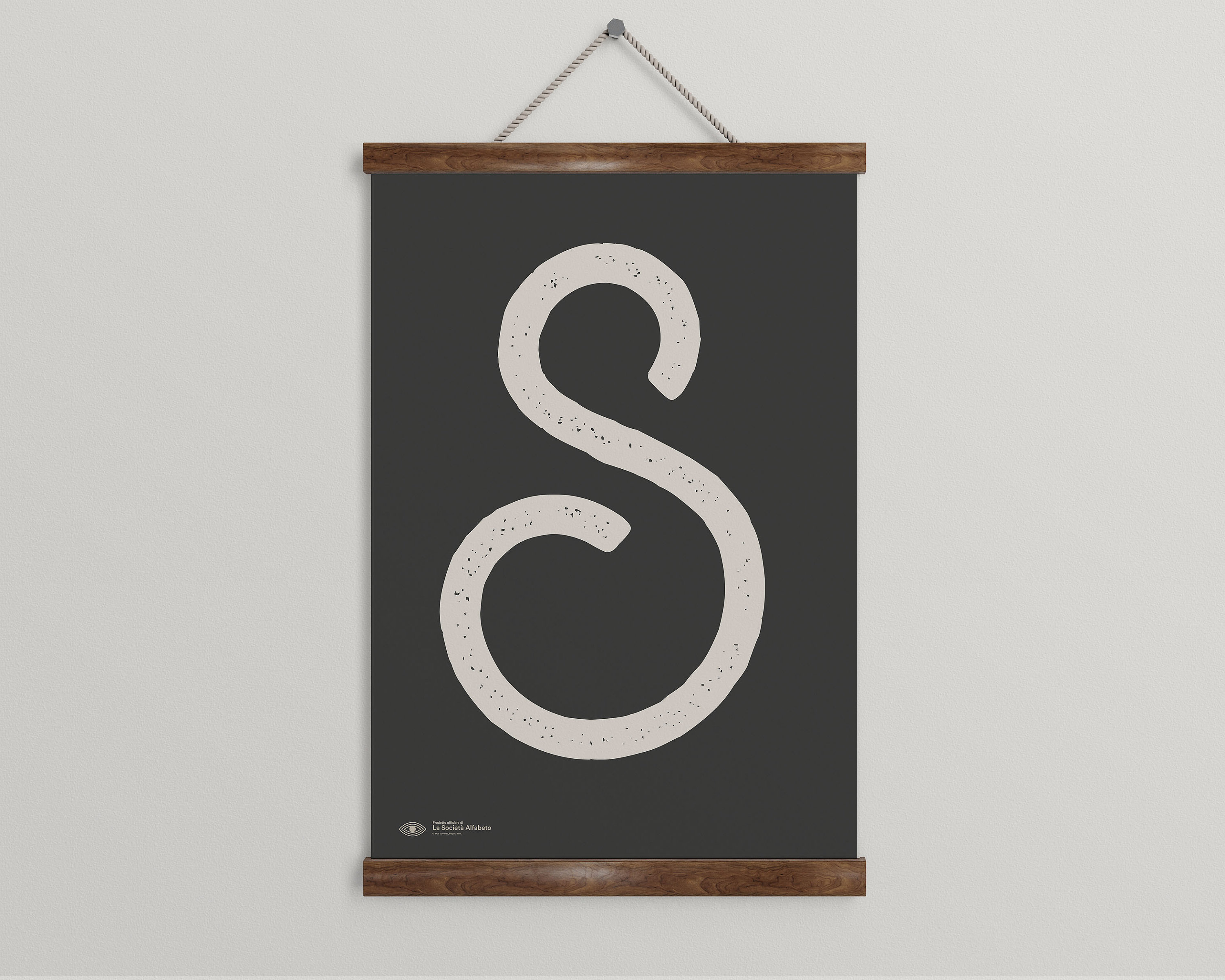 Capital Letter Wall Art Monogram Poster Art Print Letter S - Etsy
