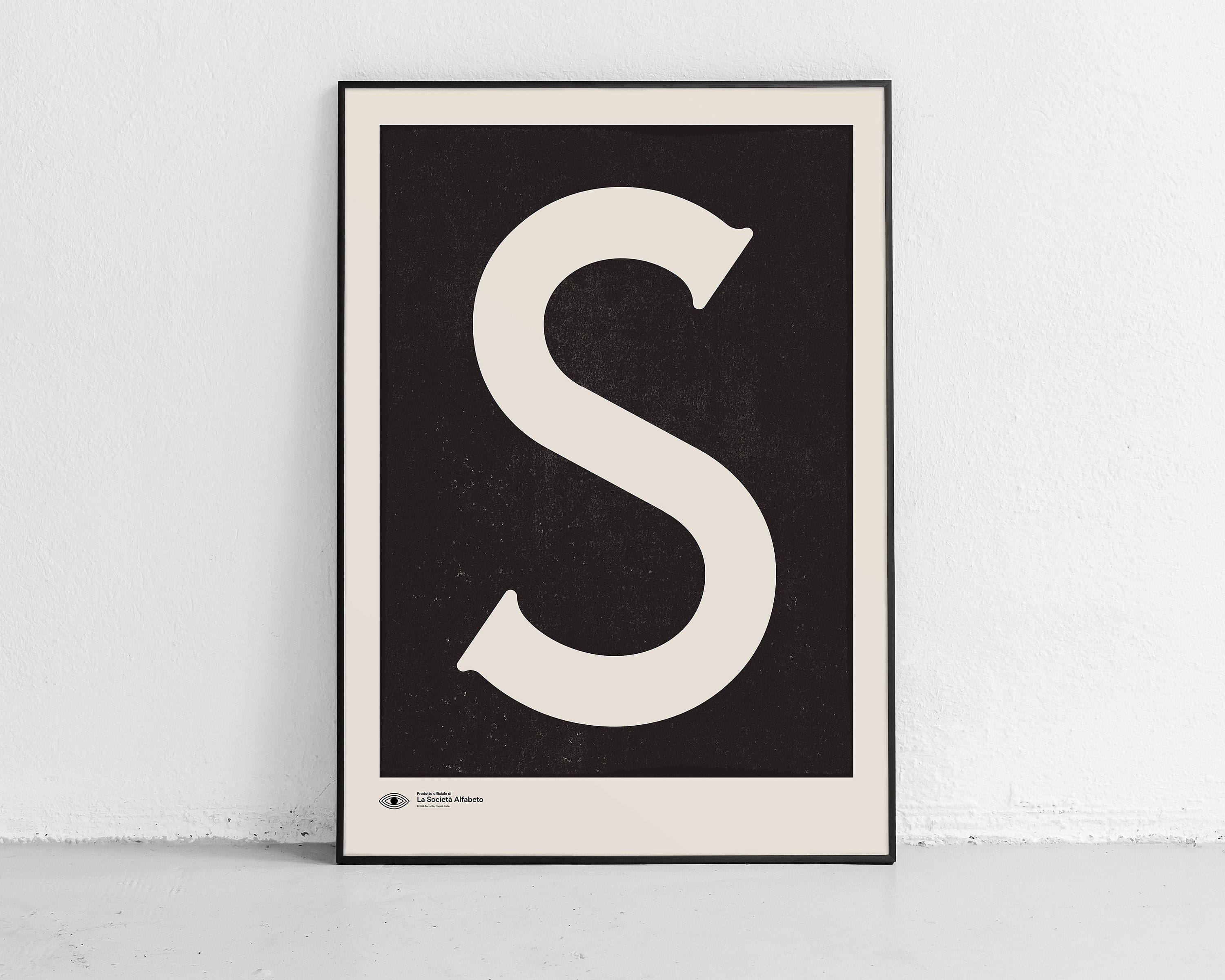 Capital Letter Wall Art | Monogram Poster Art Print | Letter S ...