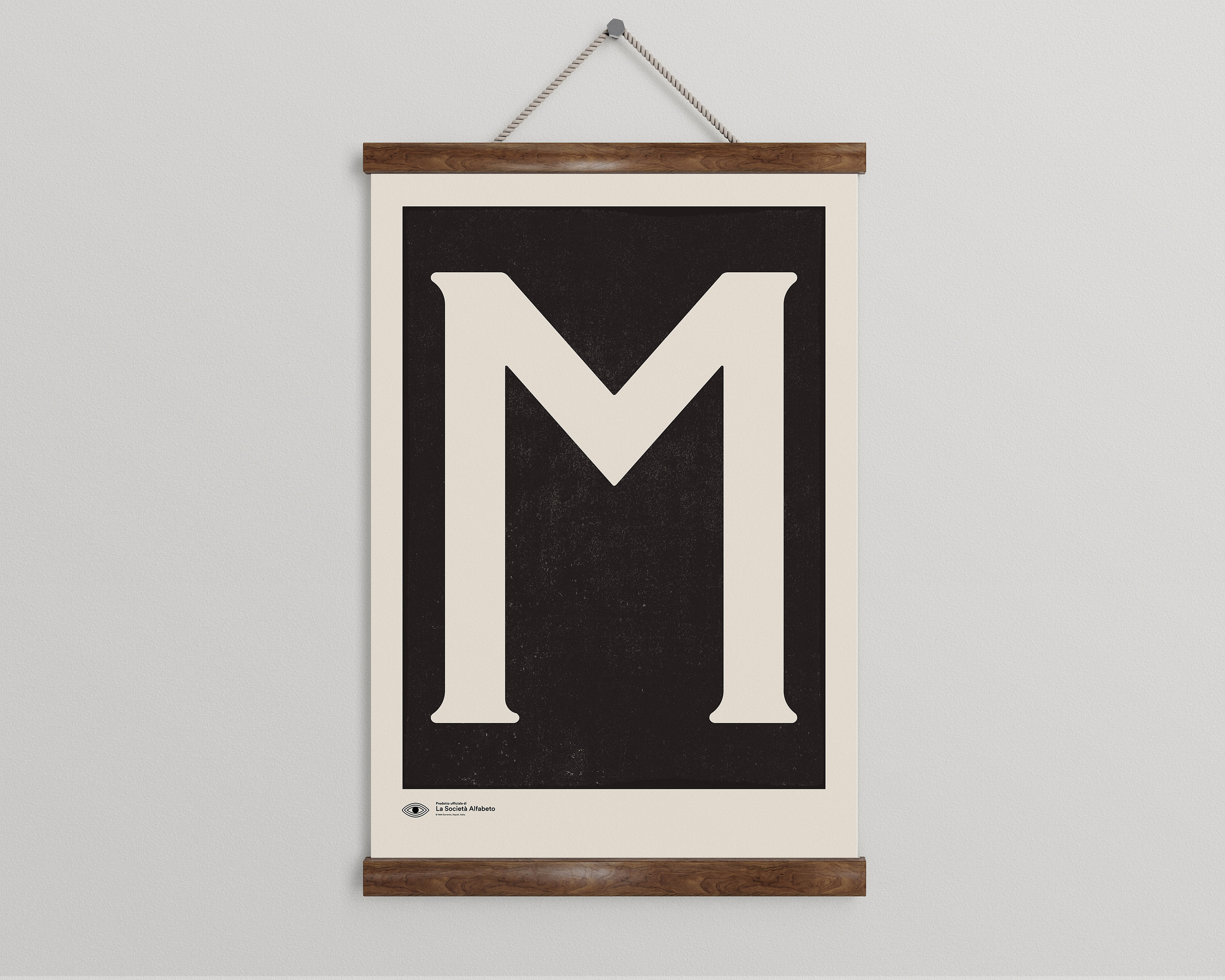 Capital Letter Wall Art | Monogram Poster Art Print | Letter M ...
