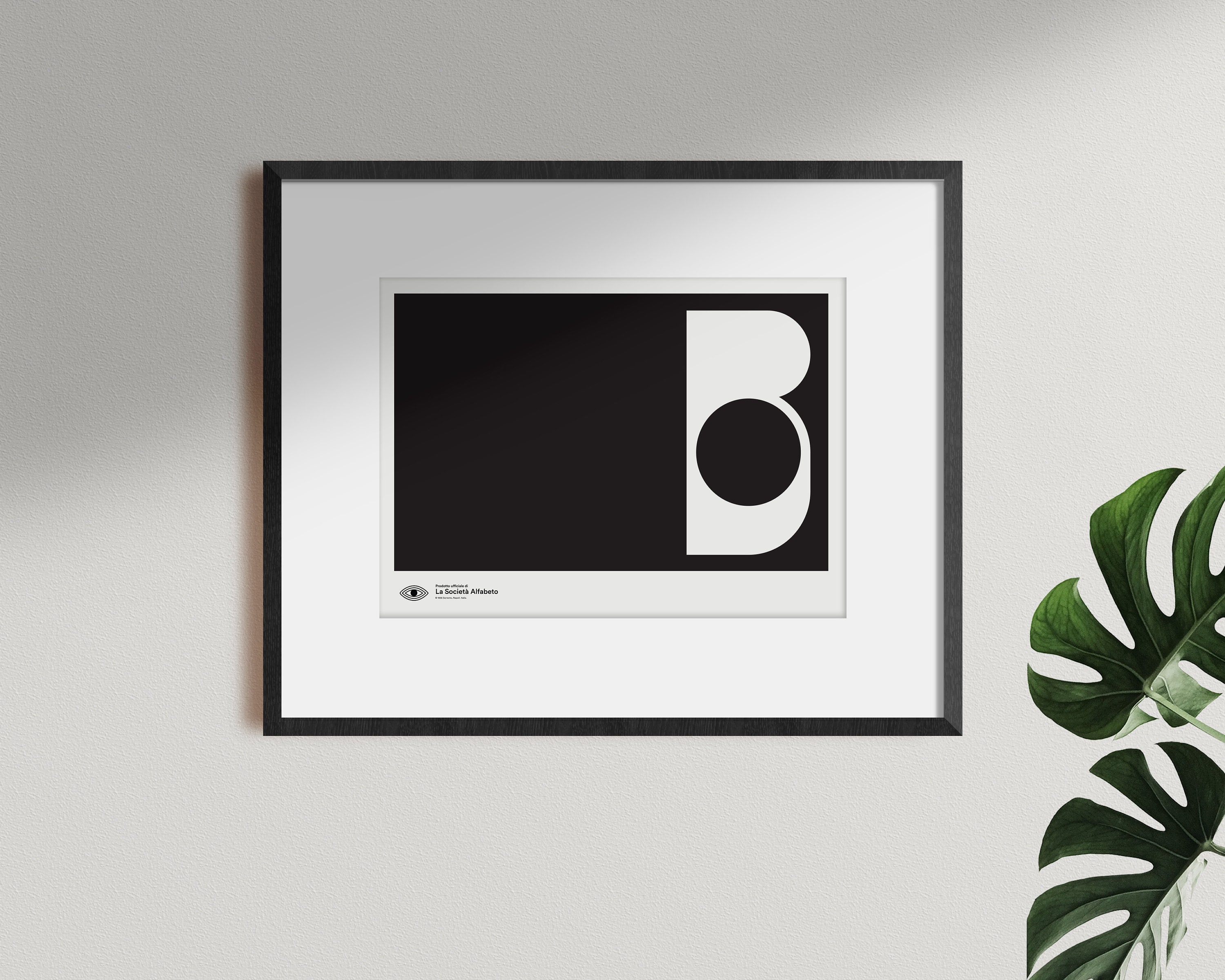 Large Wall Art Retro Monogram Poster Art Print Letter B - Etsy