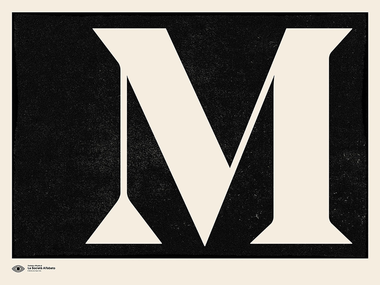 Large Wall Art, Monogram Poster Art Print, Letter M, Instant Download ...