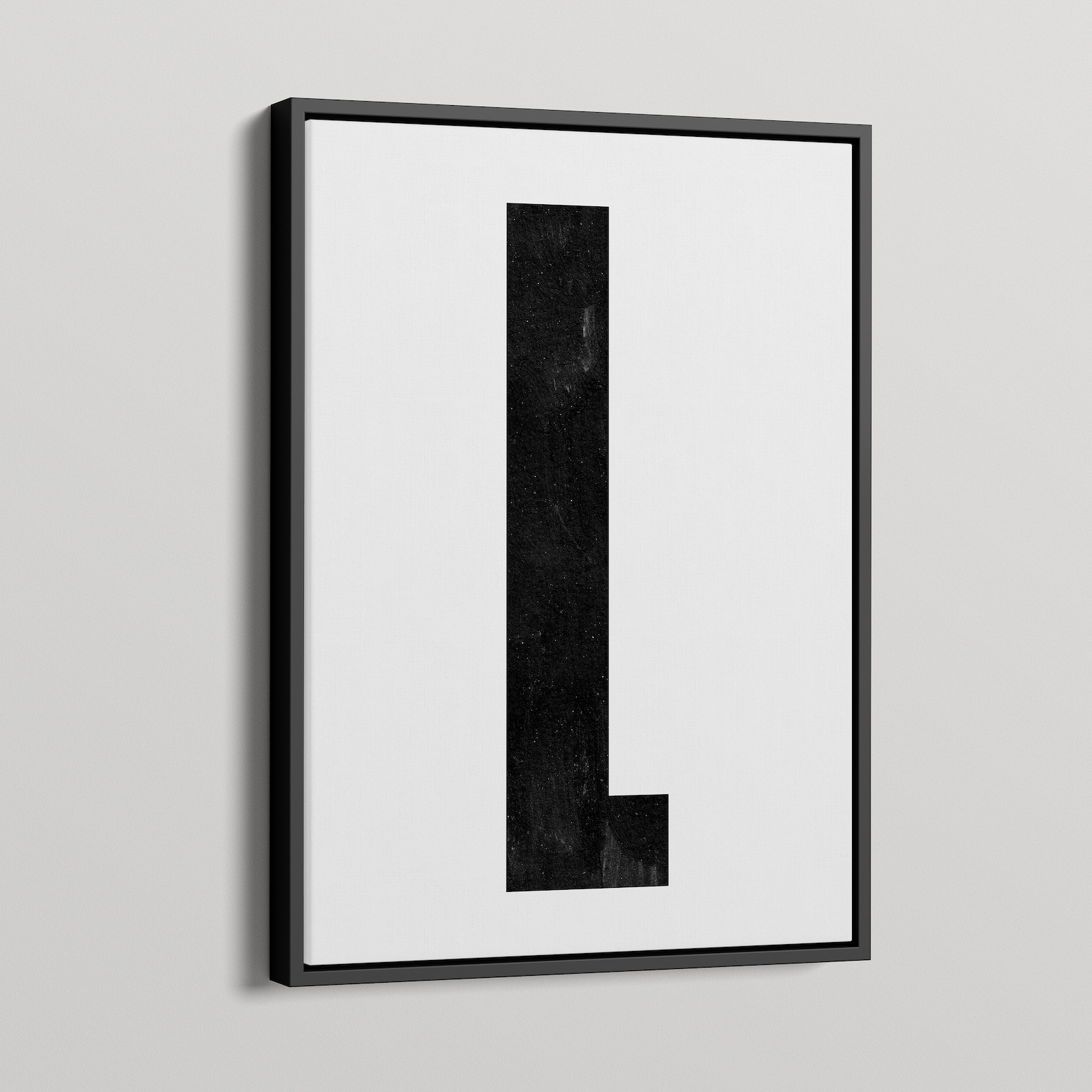 Capital Letter Wall Art | Monogram Poster Art Print | Letter L ...