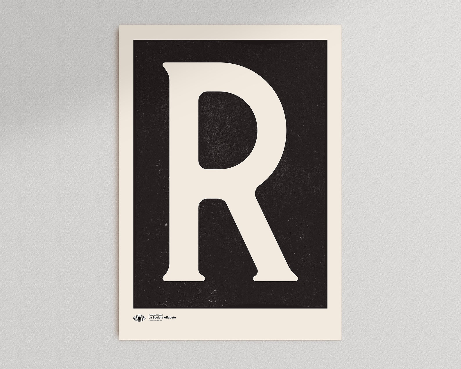 Capital Letter Wall Art Monogram Poster Art Print Letter R | Etsy