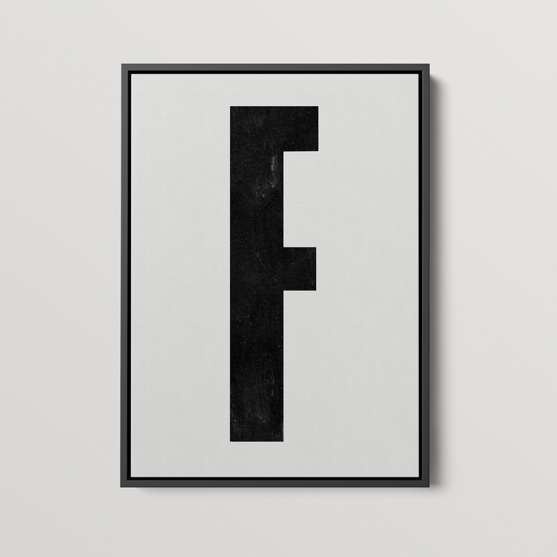 Capital Letter Wall Art | Monogram Poster Art Print | Letter F ...