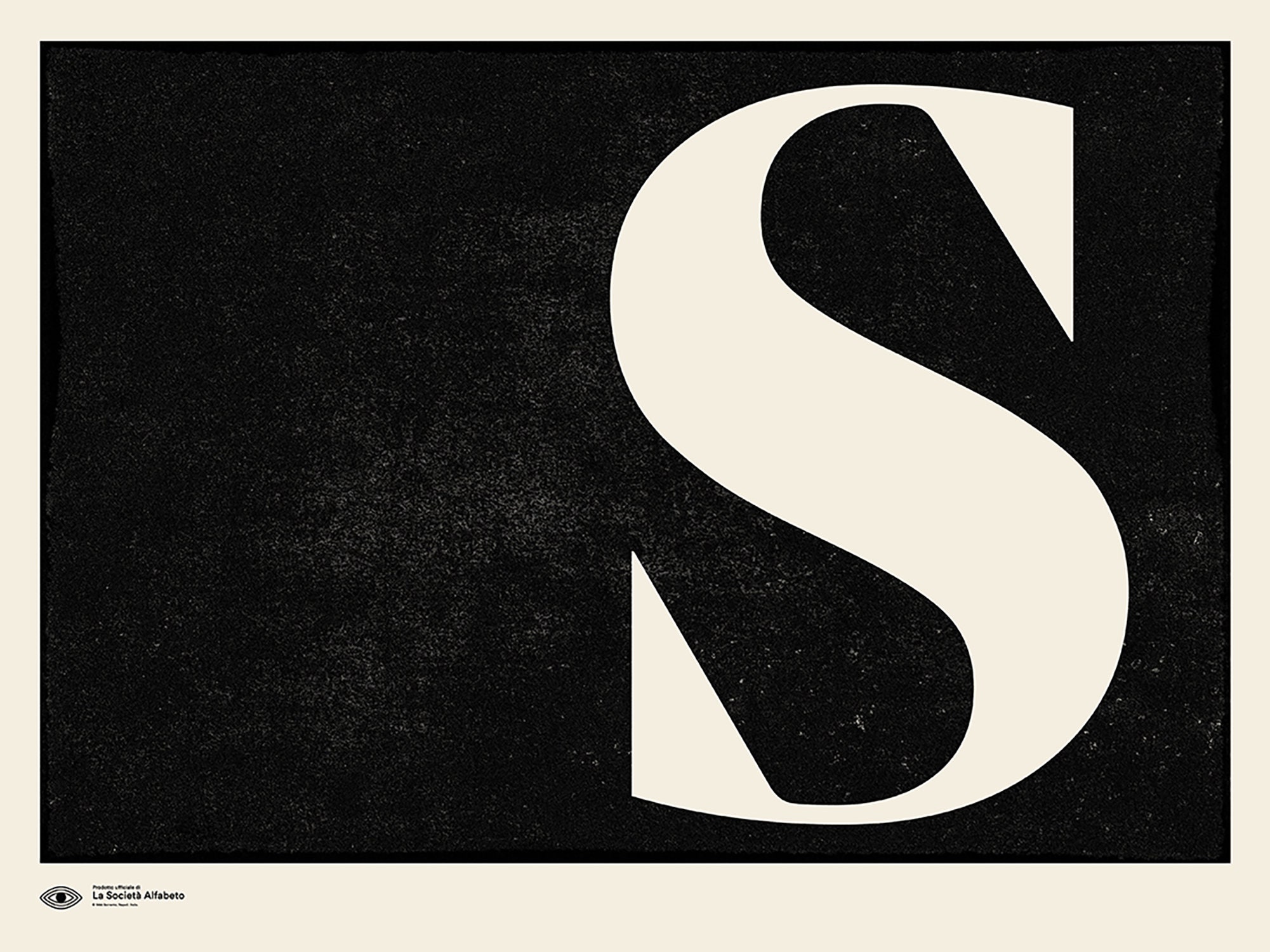 Large Wall Art Monogram Poster Art Print Letter S Instant - Etsy