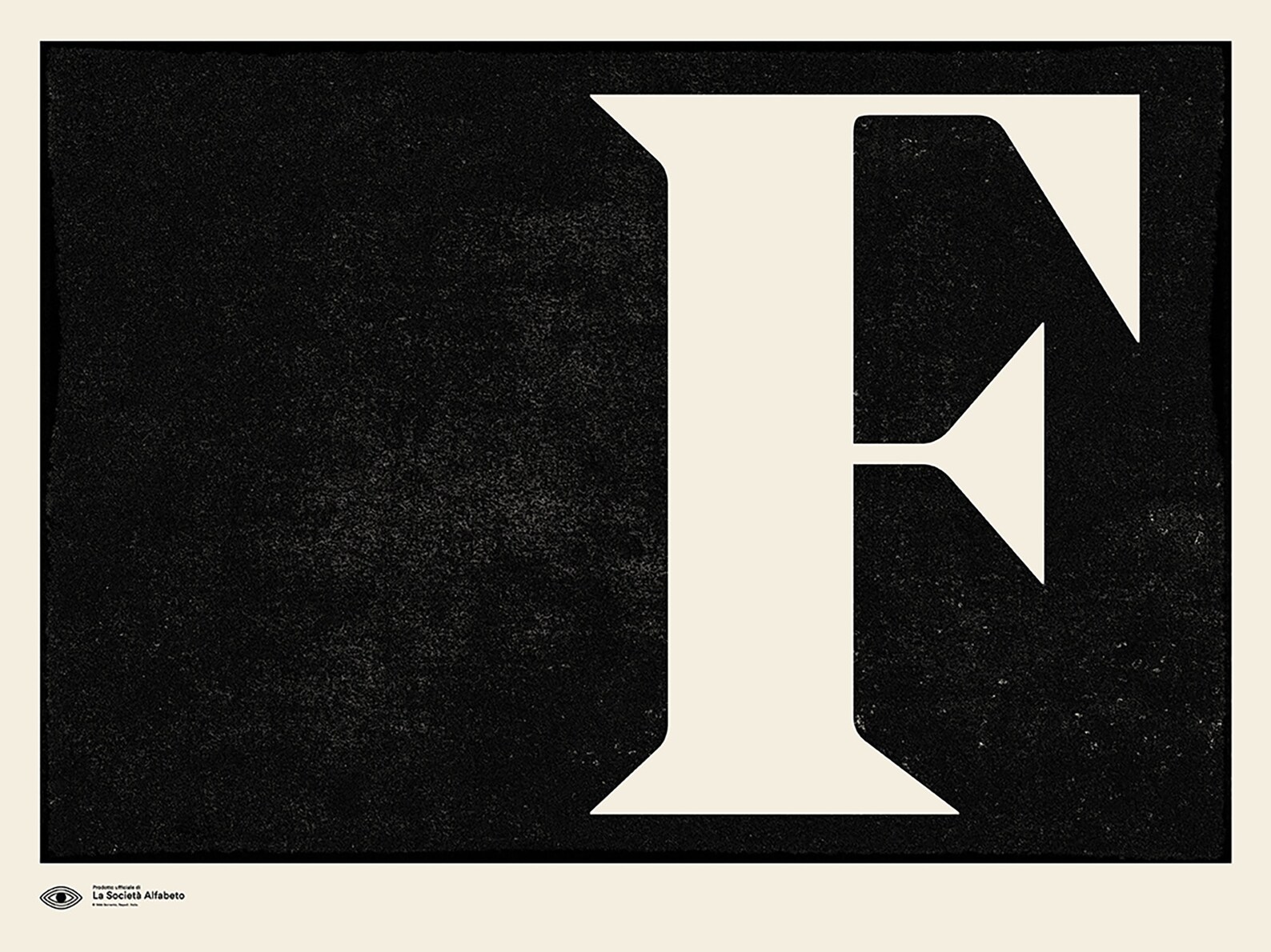 Large Wall Art Monogram Poster Art Print Letter F Instant | Etsy