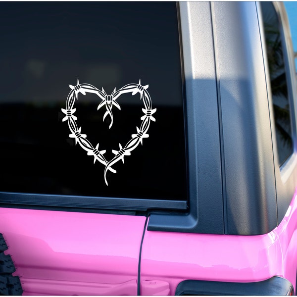 Heart Car Decal - Etsy