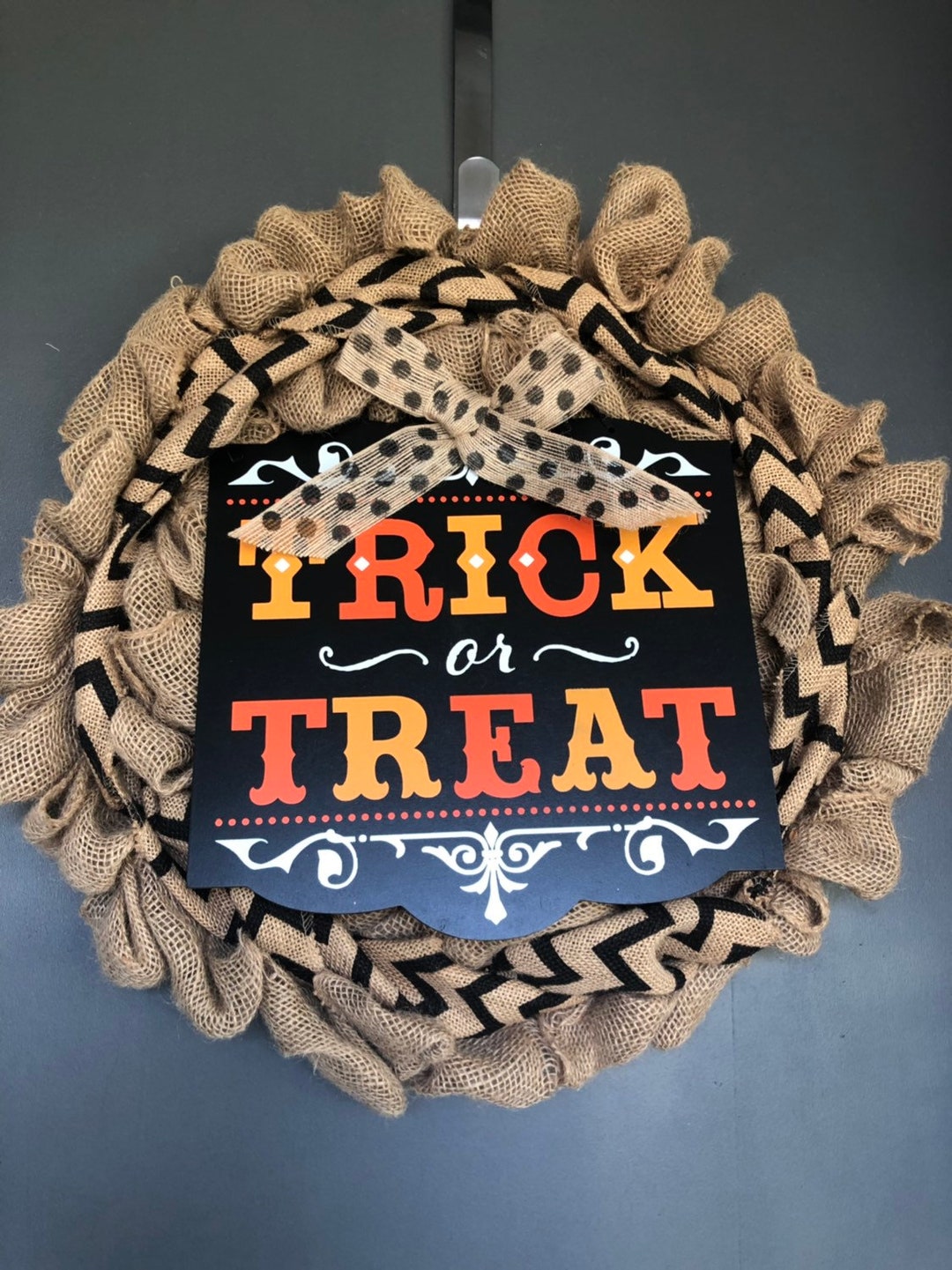 Trick or Treat Halloween Wreath! - Etsy