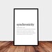 Synchronicity Definition Print Spiritual Wall Decor - Etsy