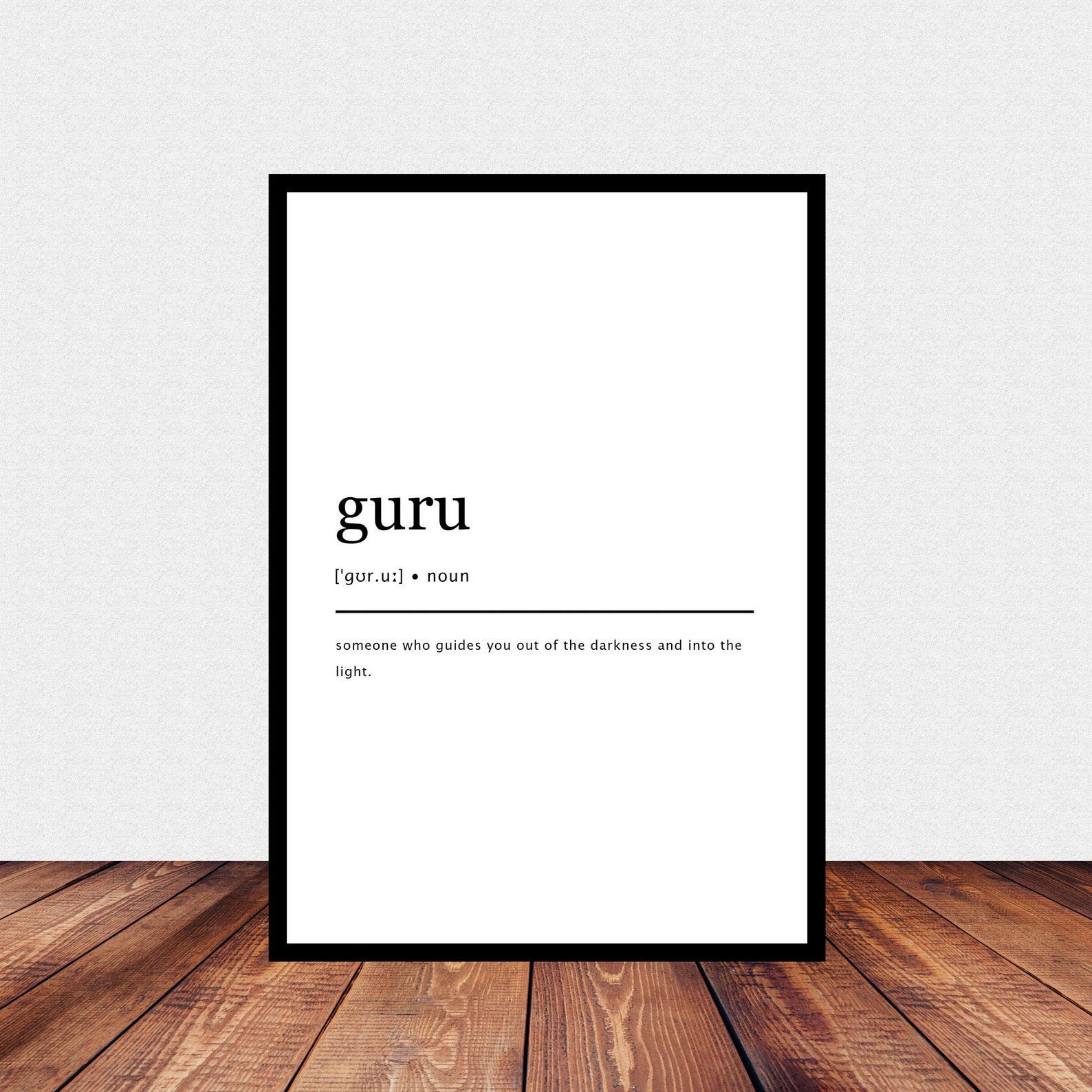 Guru Definition Print Spiritual Wall Decor Spiritual - Etsy
