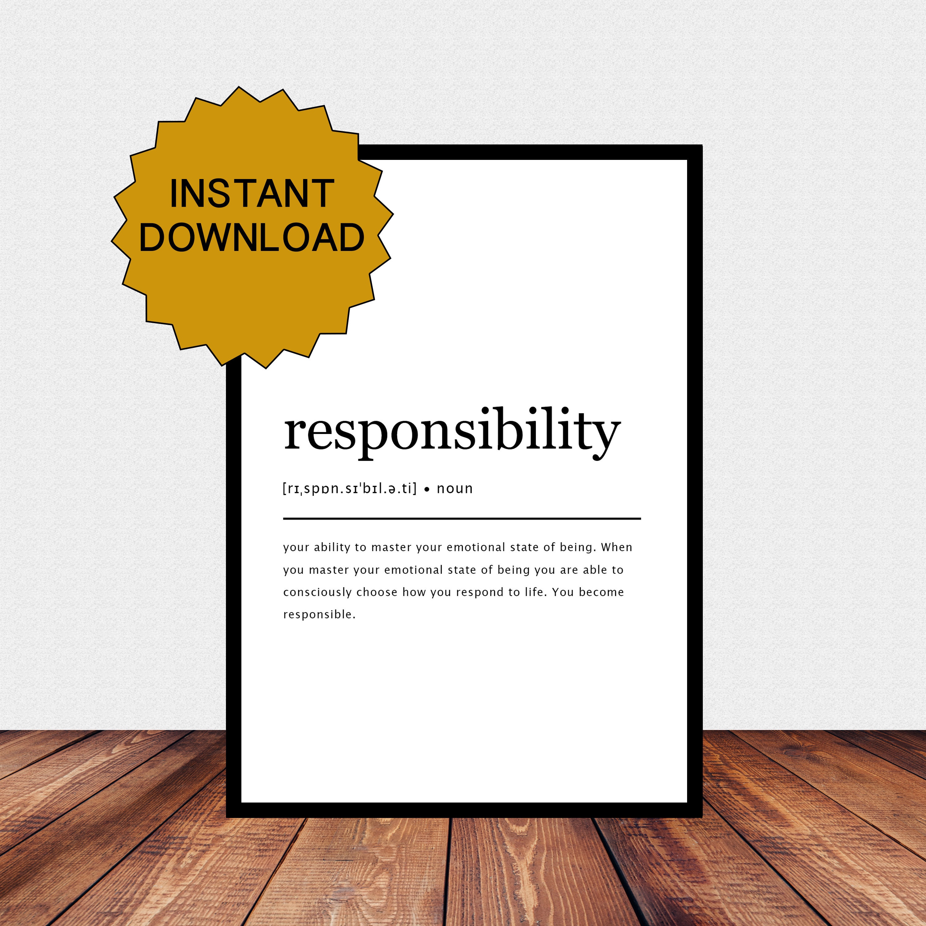 Responsibility Definition