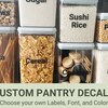 Kitchen Cabinet Label Decals (extended Set) - 55 Icon Label Decals ...