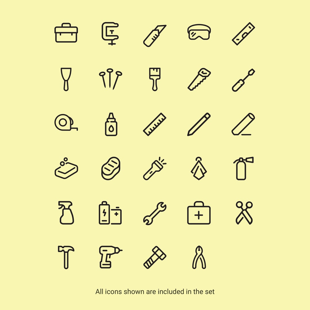 Tool Label Decals - 29 Label Decals - Etsy