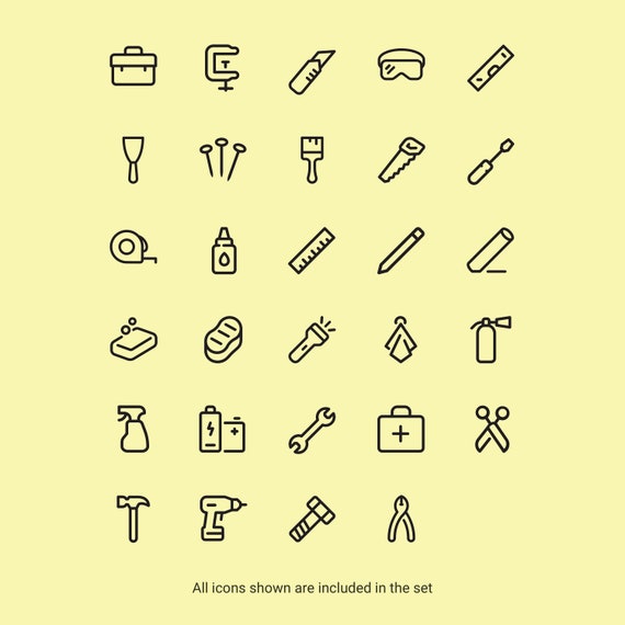 Tool Label Decals 29 Label Decals | Etsy