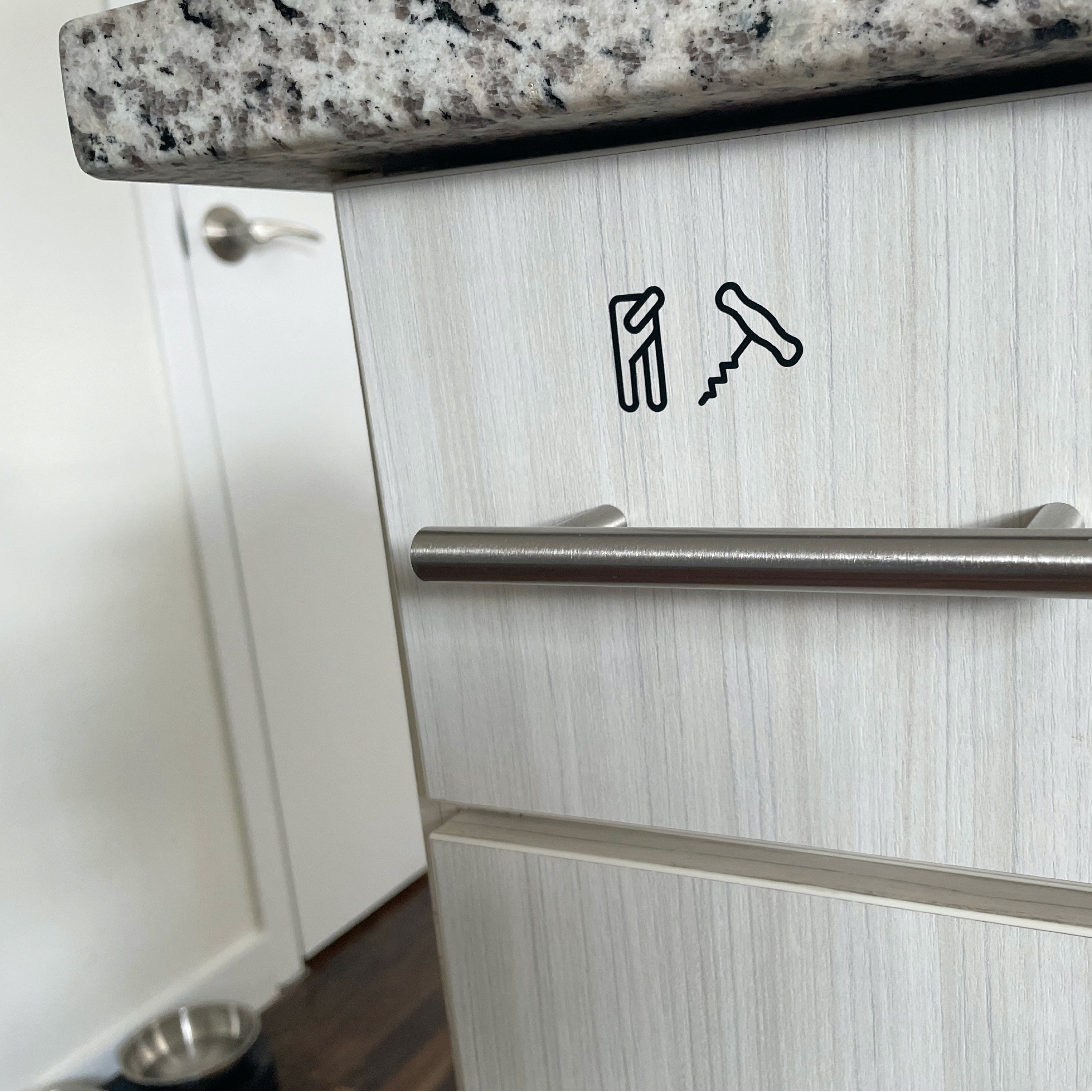 Kitchen Cabinet Label Decals extended Set 55 Icon Label - Etsy