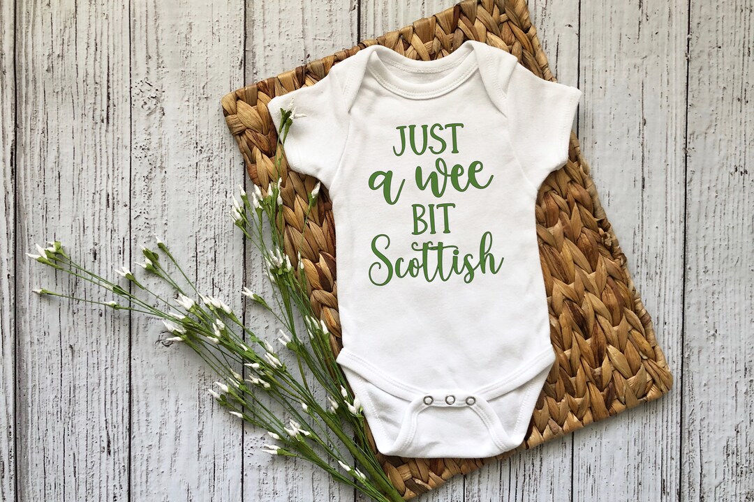 Just A Wee Bit Scottish Baby Bodysuit, Baby Shower Gift, St Paddy's Day ...