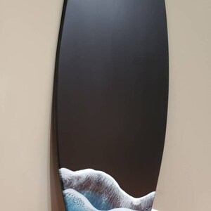 Black Surfboard Ocean Art Coastal Beach House Décor Beach - Etsy