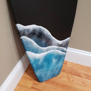 Black Surfboard Ocean Art Coastal Beach House Décor Beach - Etsy