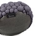 Dark Gray Bubbly Round Floor Pillow, Meditation Cushion, Comfy Ottoman ...