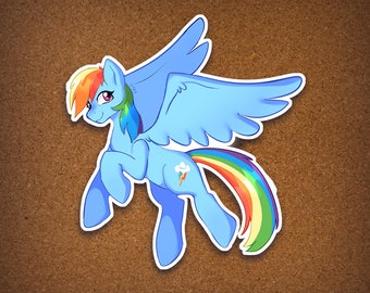 Rainbow Dash Sticker Vinyl - Etsy