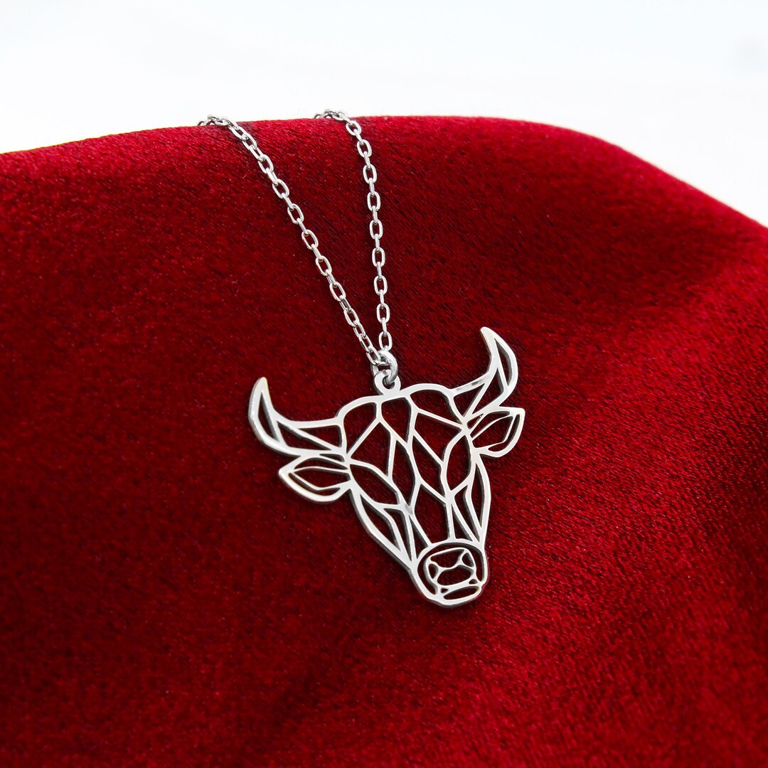 Chicago Bulls Origami Gold Plated Silver Pendant Necklace/ Valentine's ...
