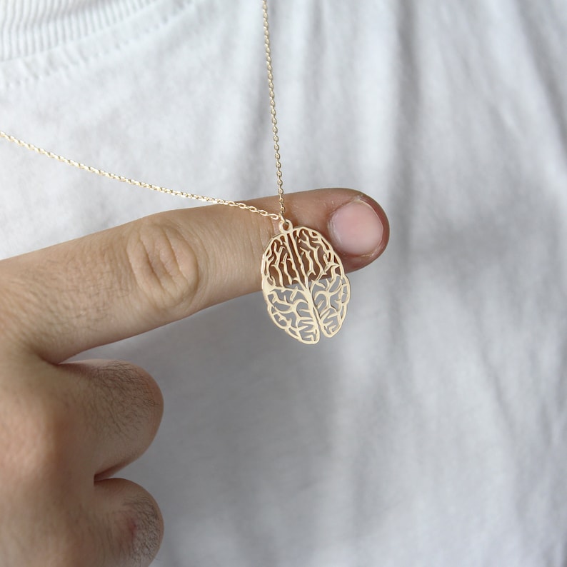 Brain Necklace, Anatomical Brain Necklace, Brain Charm, Doctor Gift ...