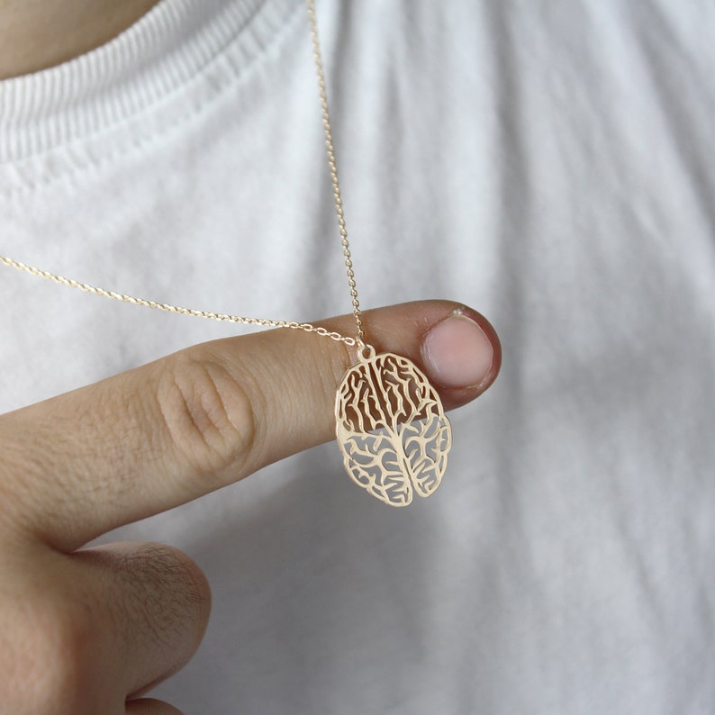 Brain Necklace, Anatomical Brain Necklace, Brain Charm, Doctor Gift ...