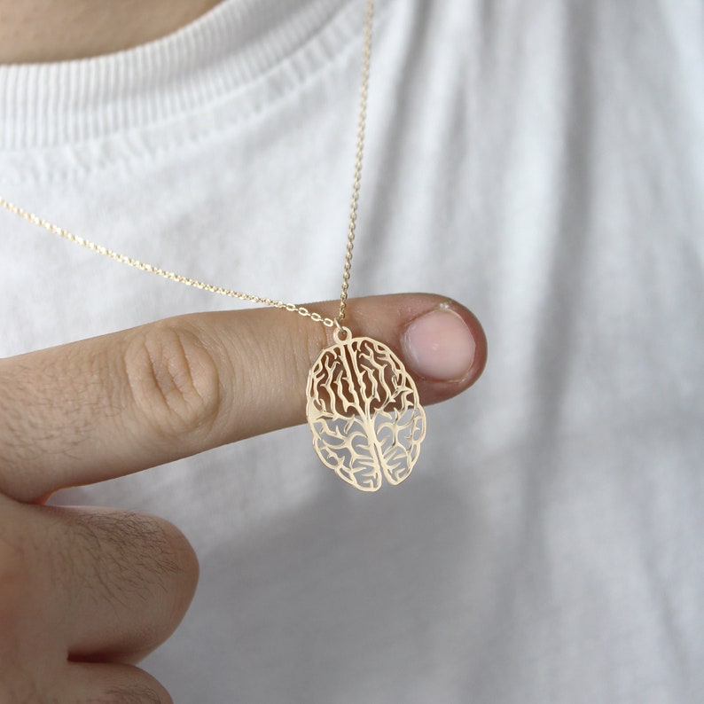 Brain Necklace, Anatomical Brain Necklace, Brain Charm, Doctor Gift ...