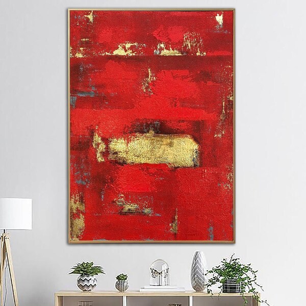 Red Wall Art - Etsy