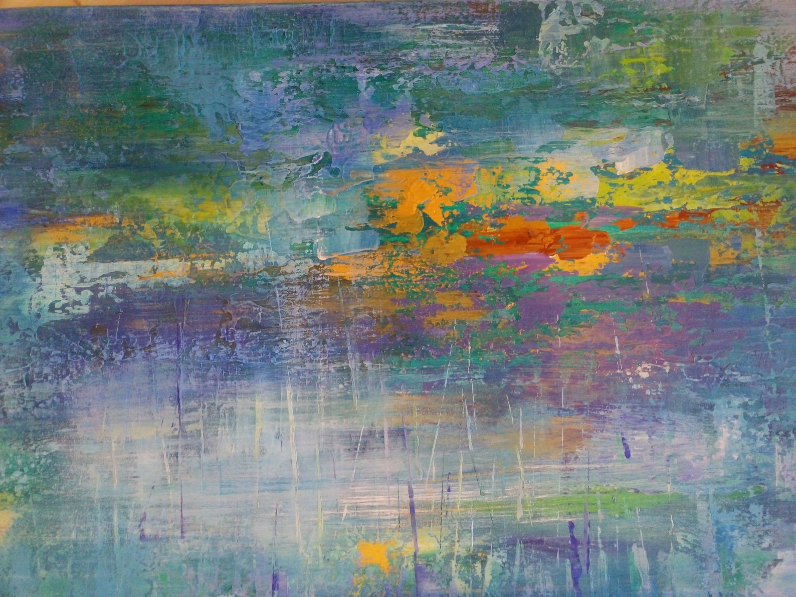 Abstract Art Painting Abstract Green Painting Colorful - Etsy