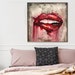 Large Abstract Red Lips Paintings on Canvas Original Textured - Etsy