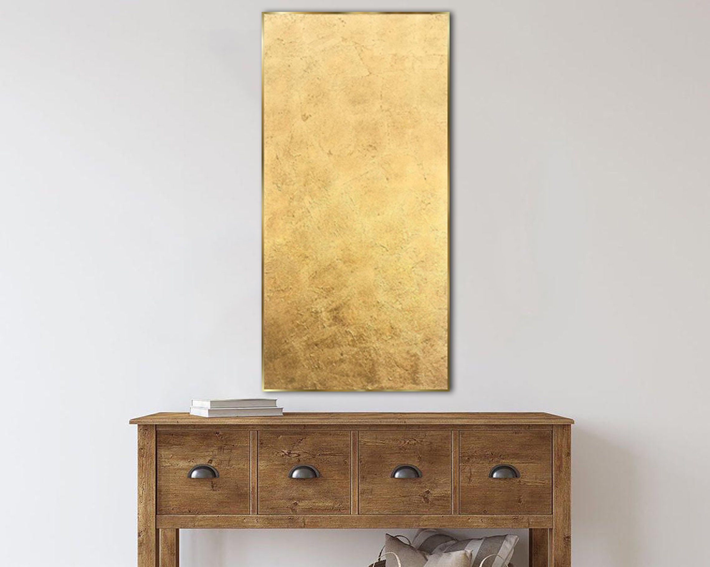 Abstract Gold Painting on Canvas Original Golden Fine Art - Etsy