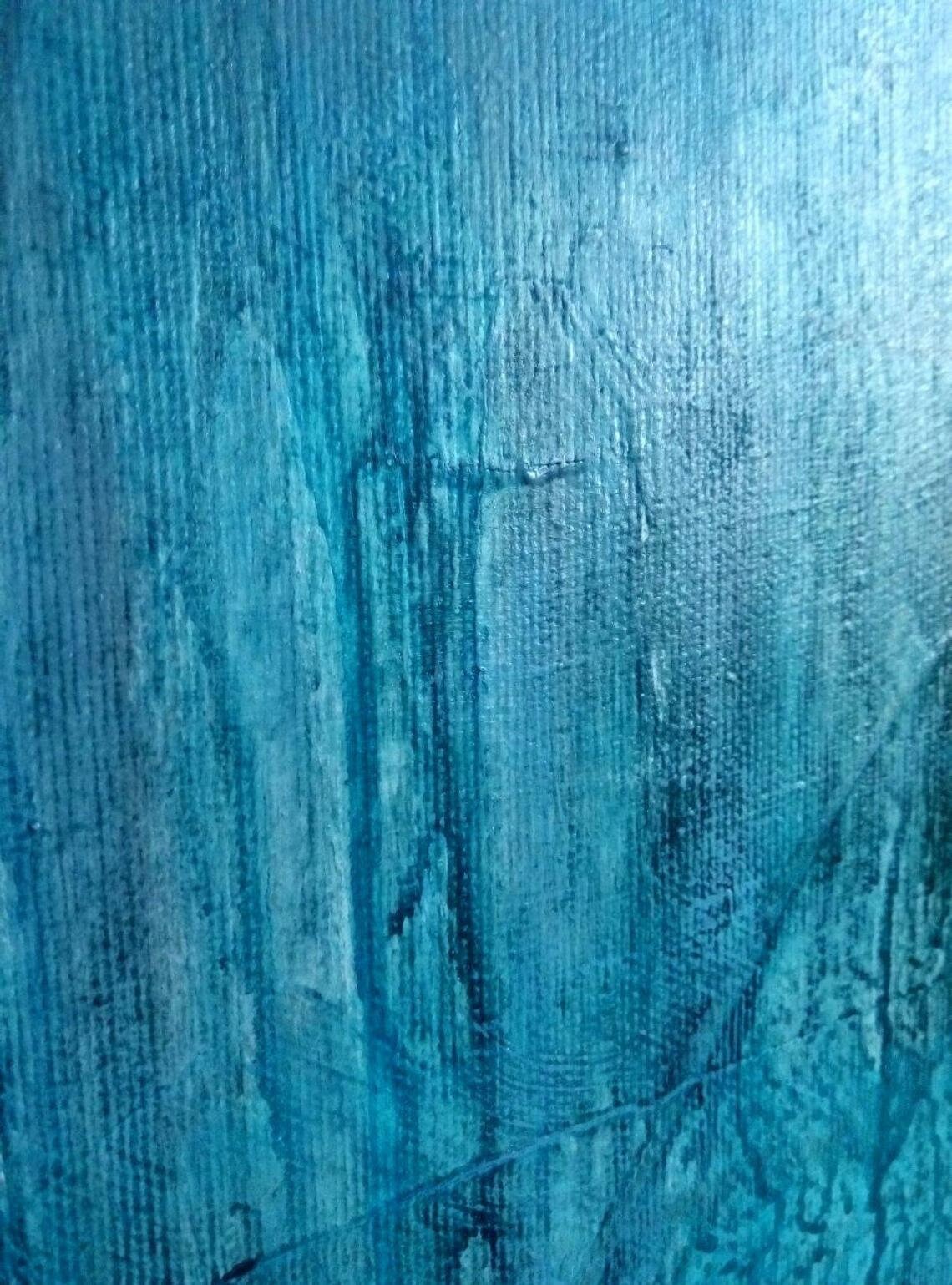 Abstract Seascape Painting Blue Canvas Art Ocean Painting Oil - Etsy