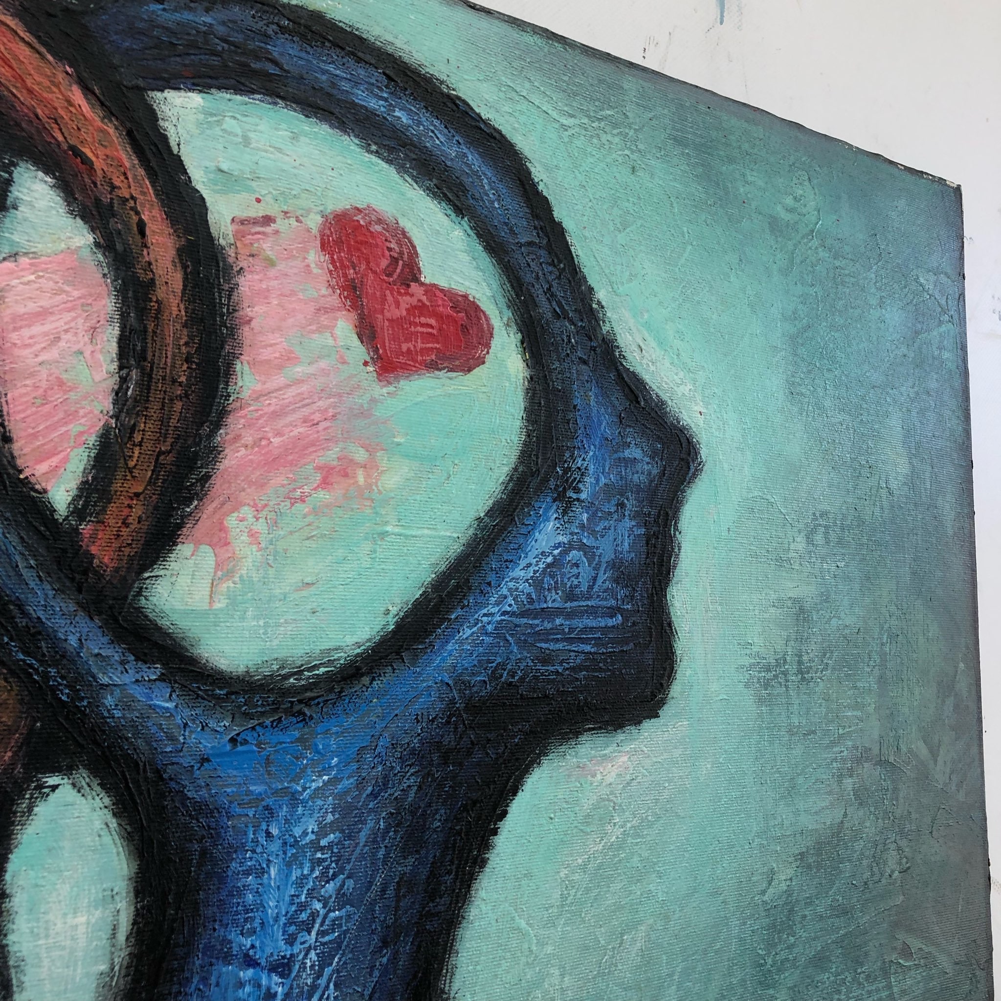 Abstract Human Painting on Canvas Colorful Wall Art Figurative - Etsy