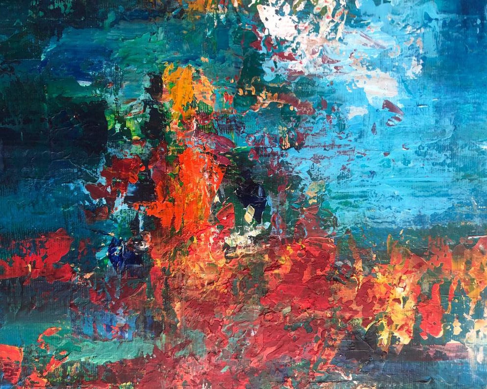 Colorful Wall Art Abstract Oil Painting on Canvas Original - Etsy