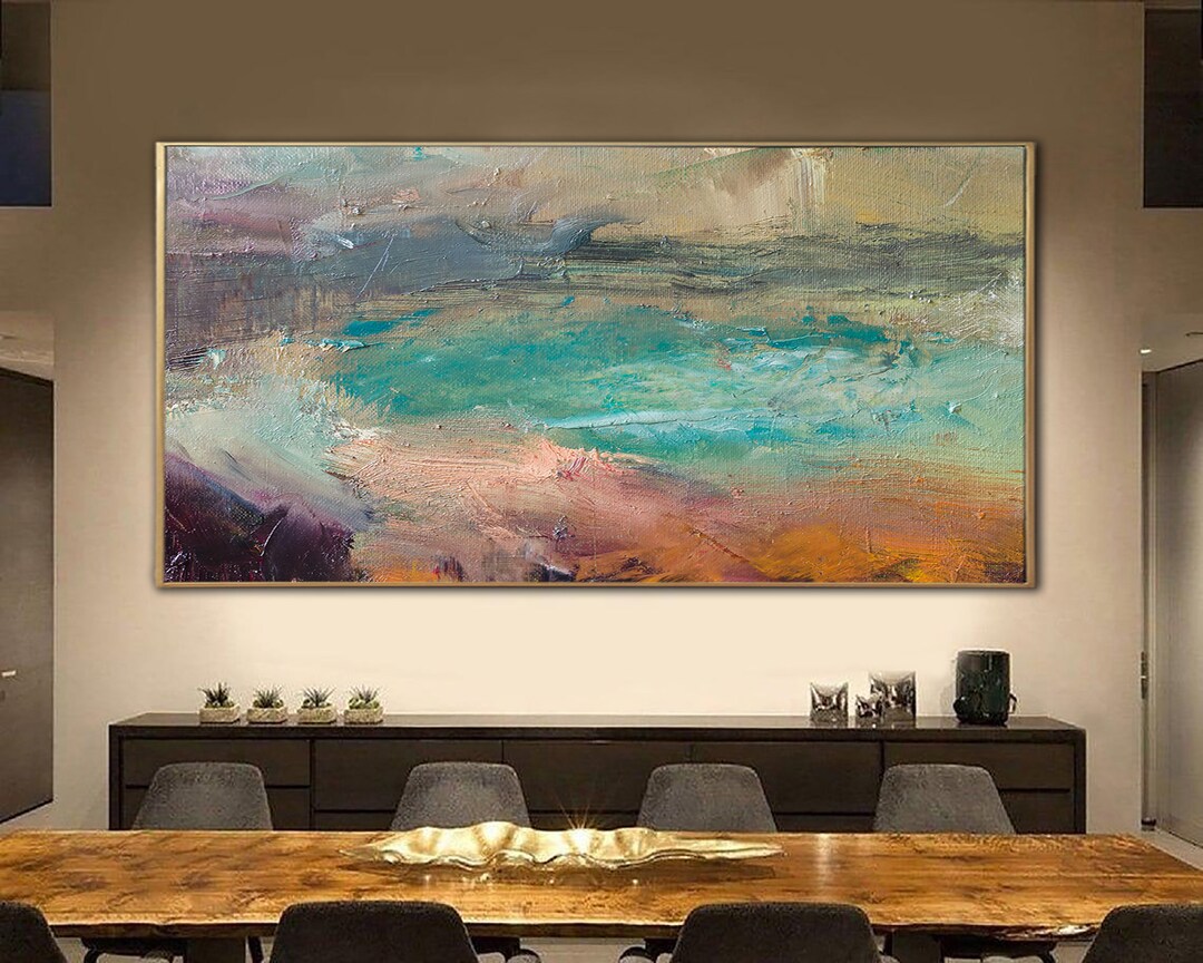 Extra Large Abstract Landscape Paintings on Canvas Colorful - Etsy