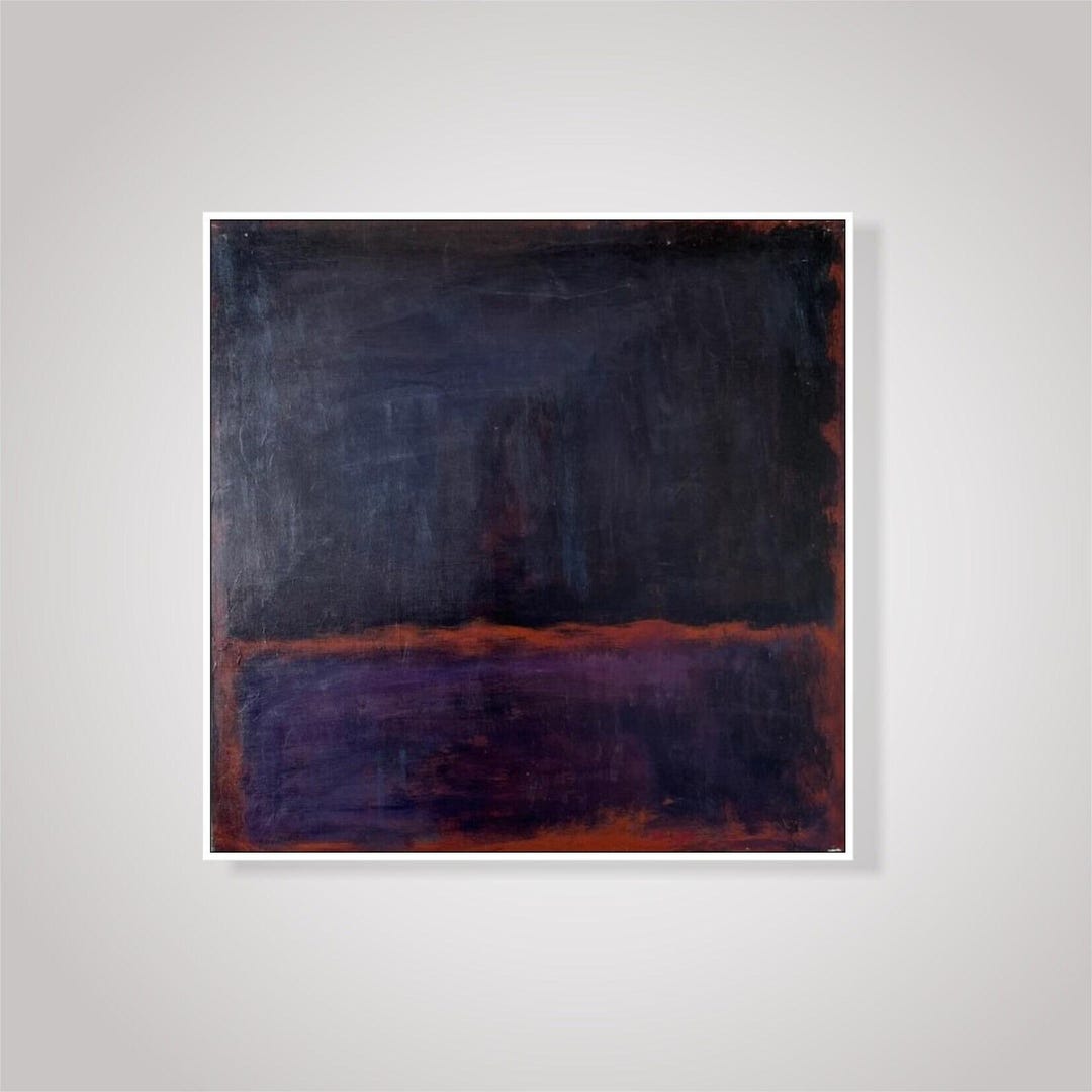 Mark Rothko Style Original Abstract Paintings on Canvas, Modern ...