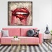 Large Abstract Red Lips Paintings on Canvas Original Textured - Etsy