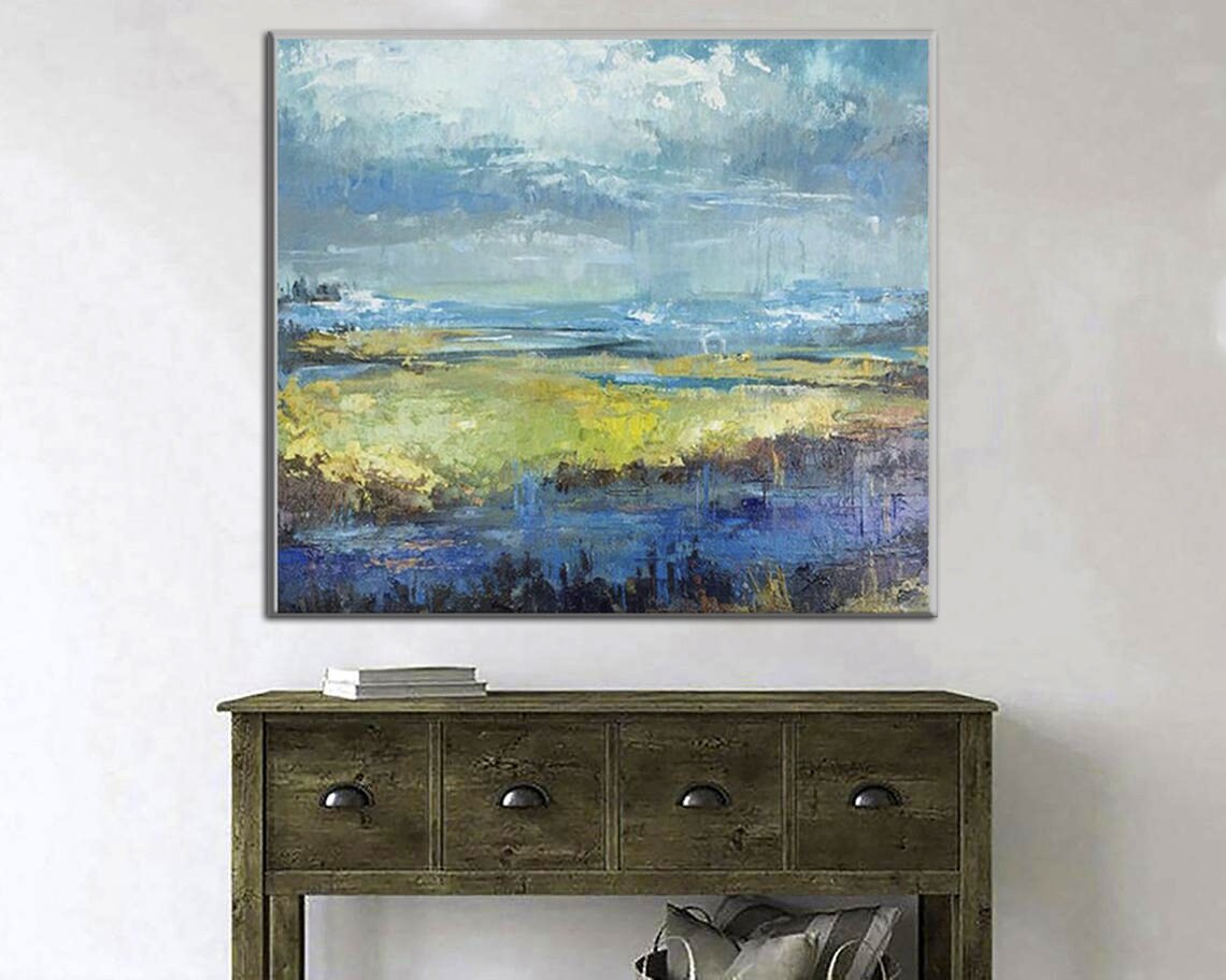 Large Canvas Painting Original Landscape Wall Art Large - Etsy