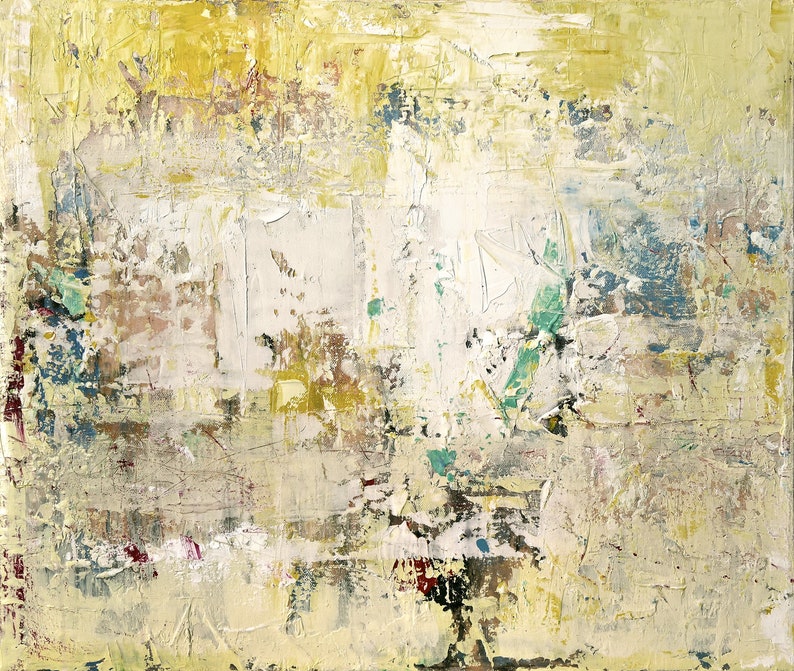 Abstract Yellow Painting on Canvas Original Painting Abstract - Etsy