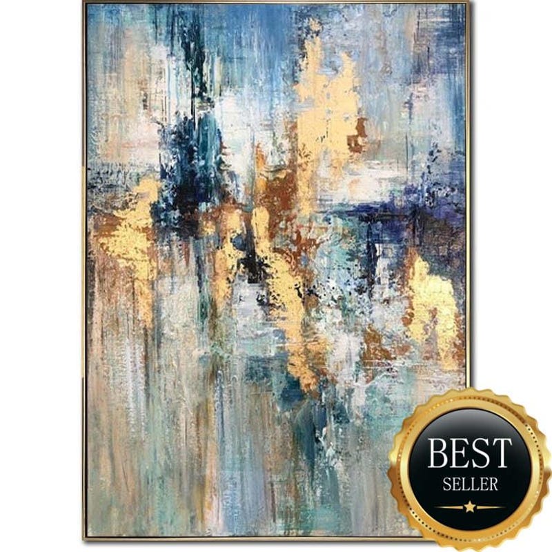 Blue Artwork - Etsy