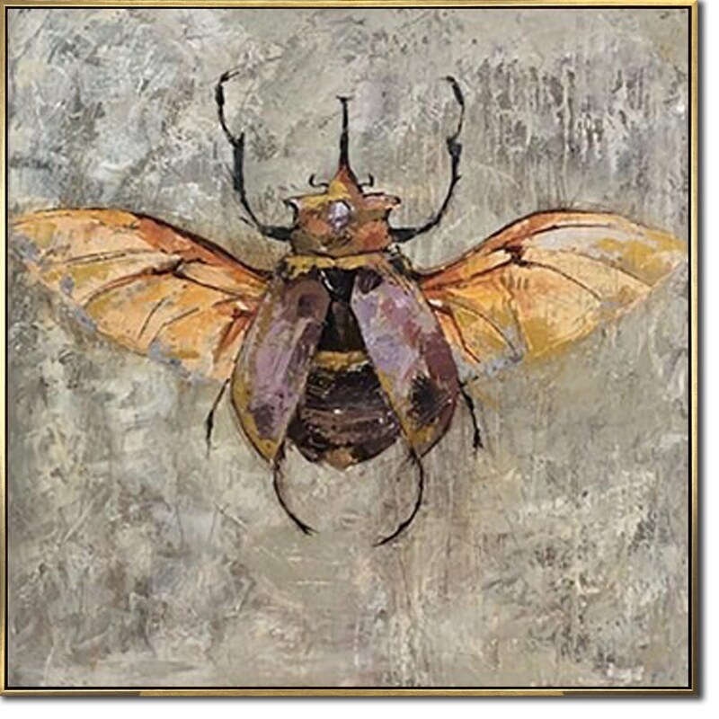 Beetle Painting - Etsy