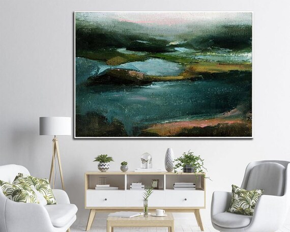 Large Abstract Painting Original 40x60 Artwork on Canvas - Etsy