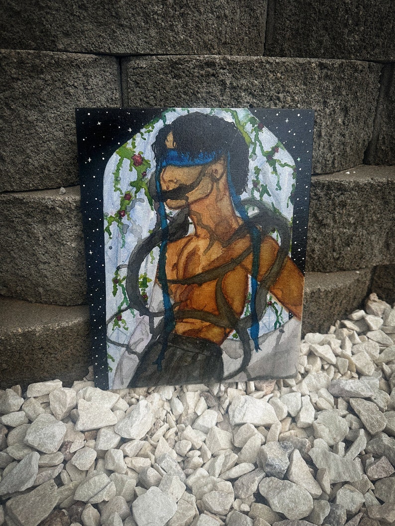 Azriel Shadow Singer Acotar Bat Boys Painting Art - Etsy