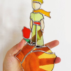 On A Lonely Planet Decoration Prince Little Suncatcher Stained Glass ...