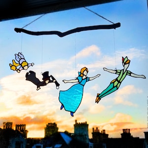 Neverland COMPLETE Hanging Decoration Stained Glass, Ornament, Window ...