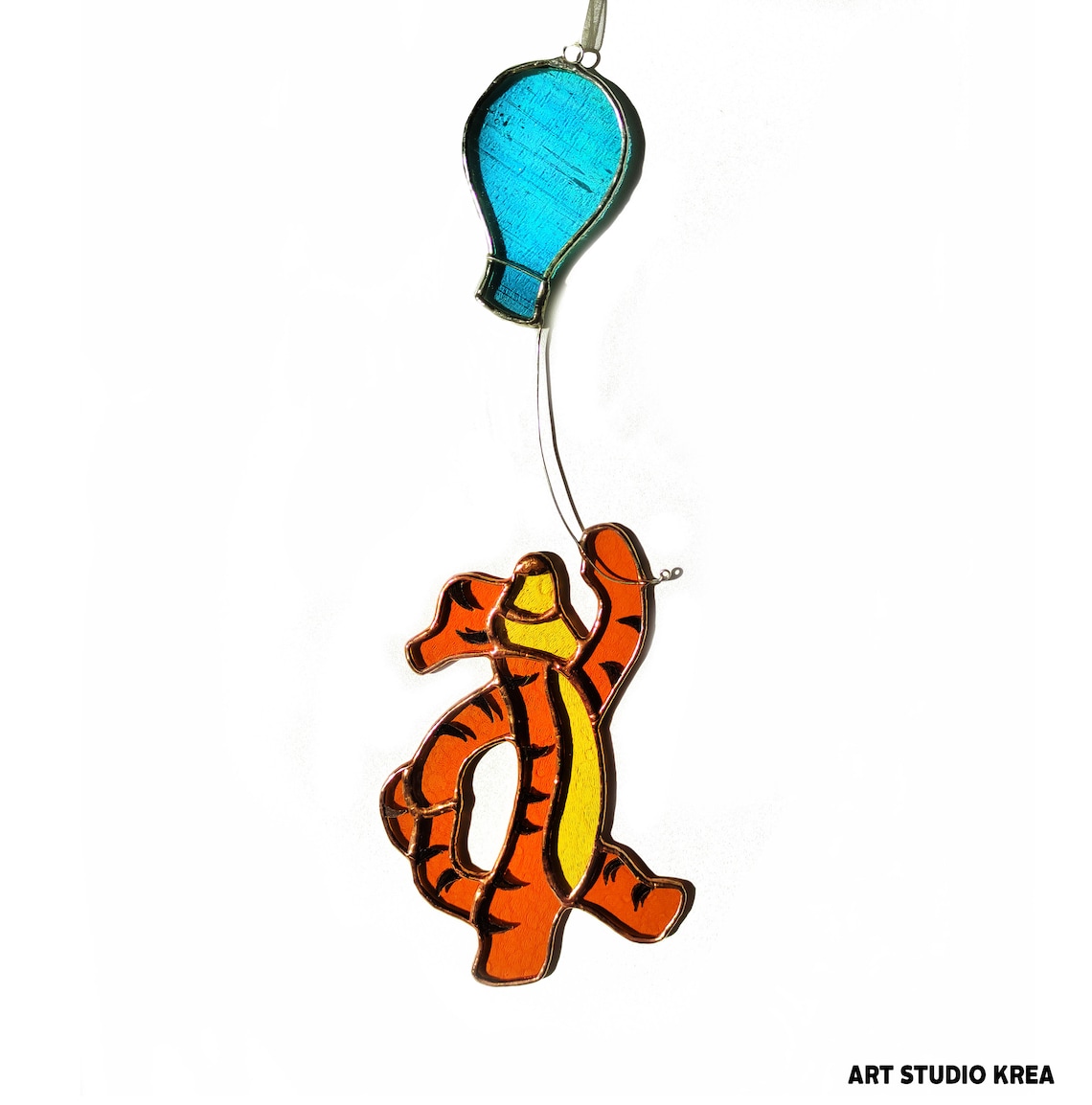 BALLOON Tigger Hanging Decoration Stained Glass, Ornament, Window ...